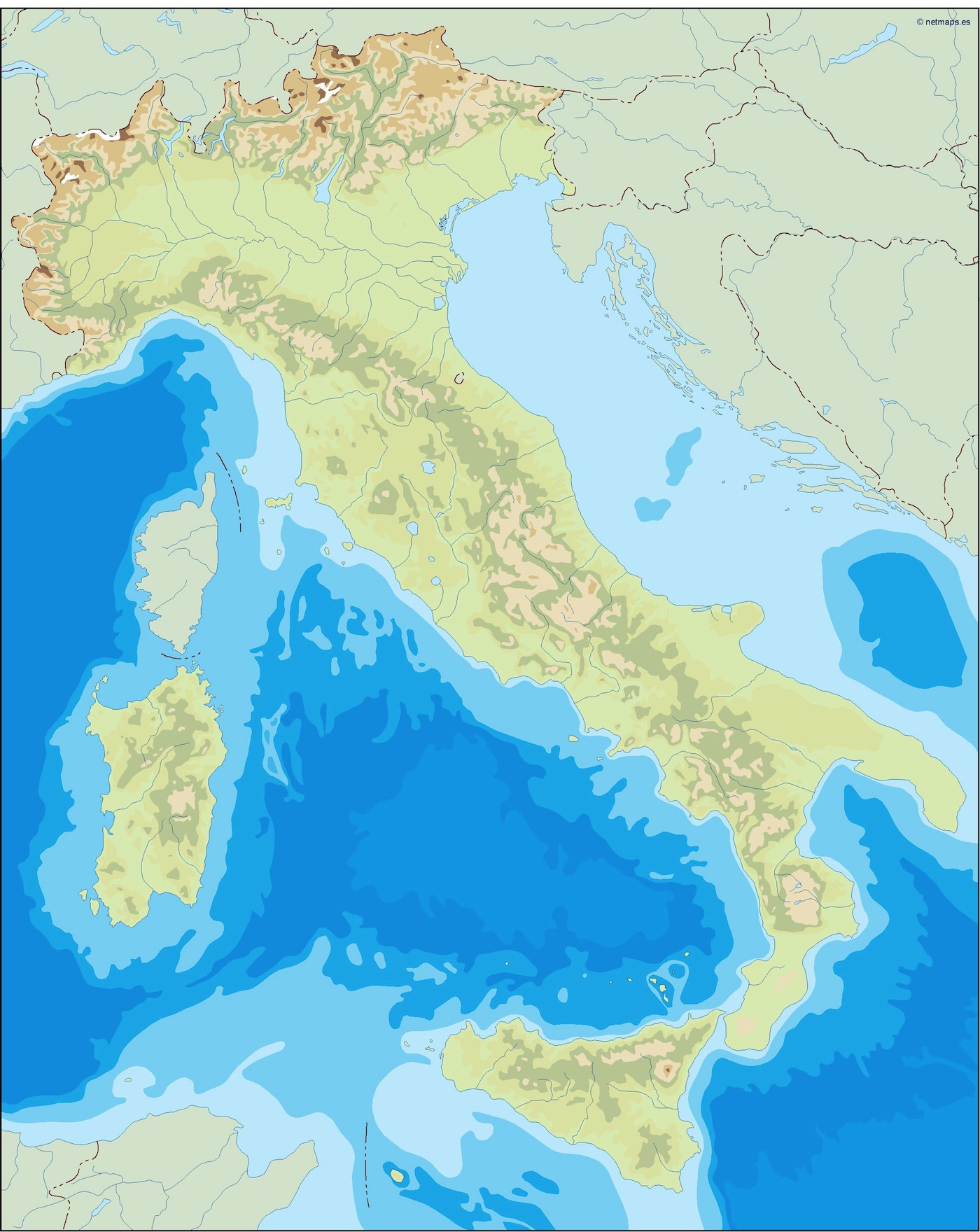 italy illustrator map. Illustrator Vector Eps maps. Eps Illustrator Map | Vector World Maps