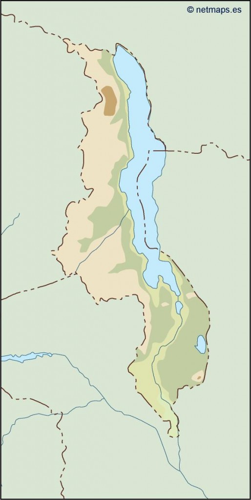 Malawi Maps | Vector and Wall Maps for UK from Netmaps.uk