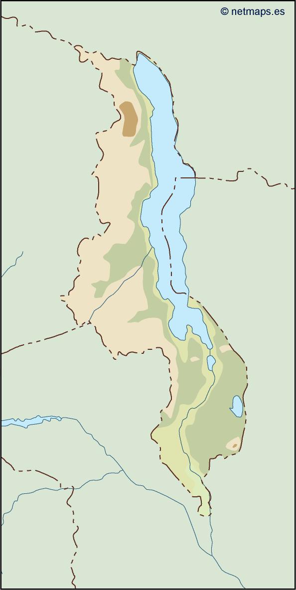 Malawi Maps | Vector and Wall Maps for UK from Netmaps.uk