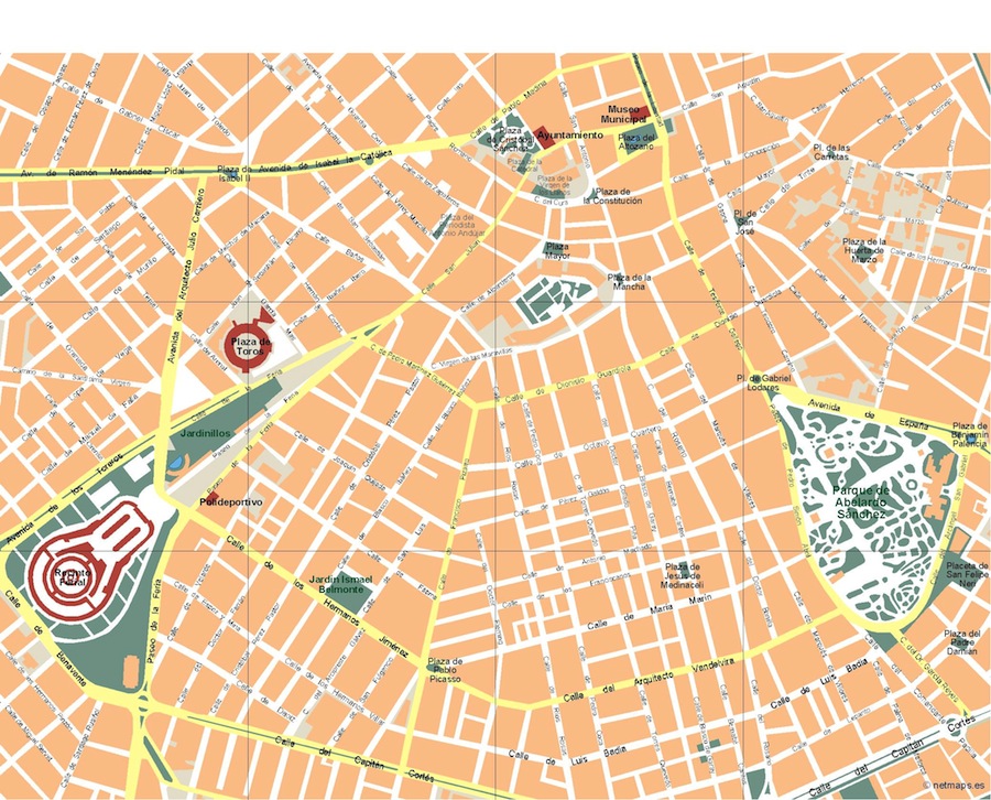 Granada Codigos Postales mapa magnetico | Vector World Maps