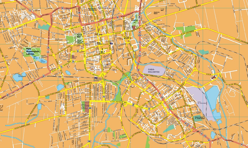 Zielona gora EPS map. EPS Illustrator Map | Vector World Maps